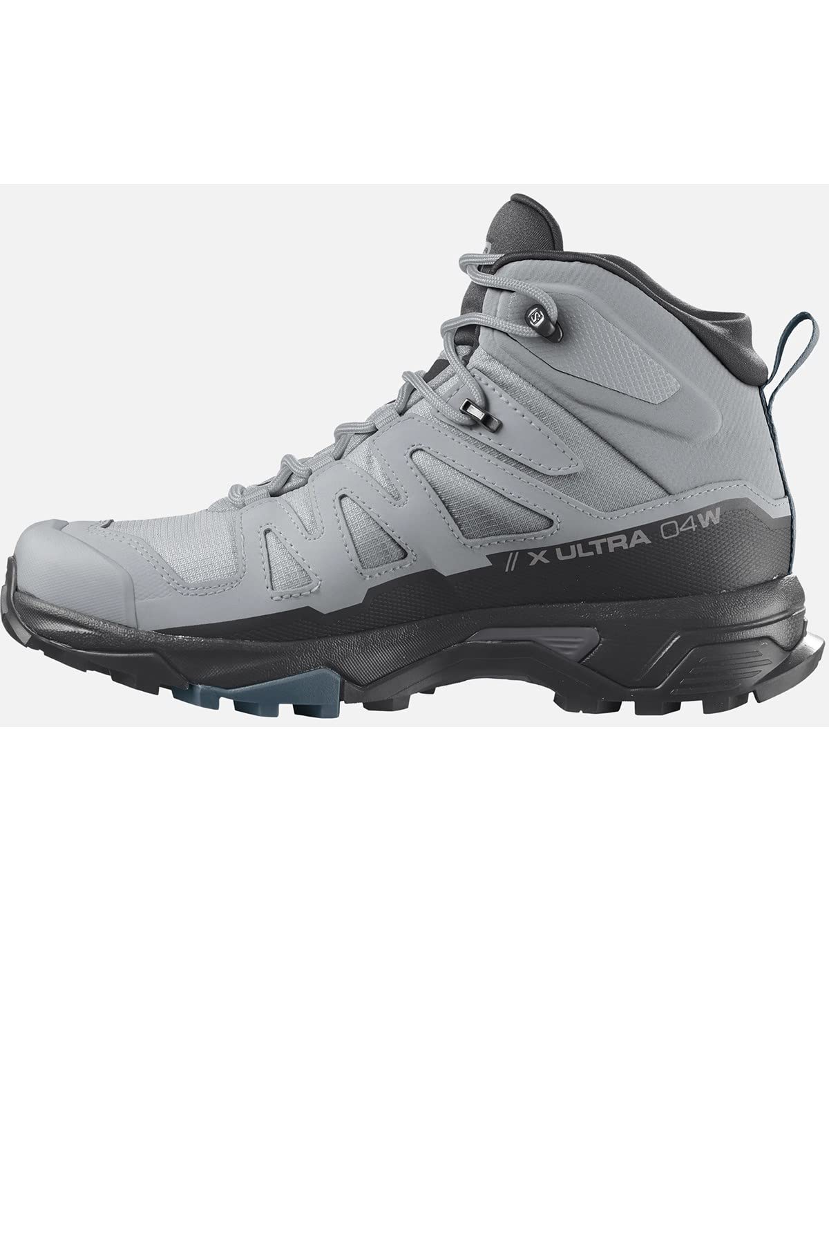 Salomon X Ultra 4 Mid GTX Hiking Boots Womens Sz 7.5 Quarry/Black/Legion Blue