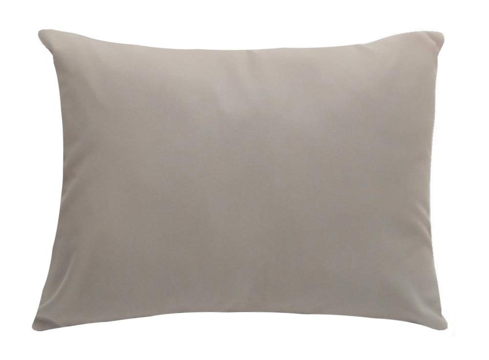 Ella & Max Toddler Pillowcase. Gray. Fits 13x18 & 14x19 Toddler Pillows. Easy to wash & no Ironing. Handmade in USA. Made of Luxury Microfiber Fabric.