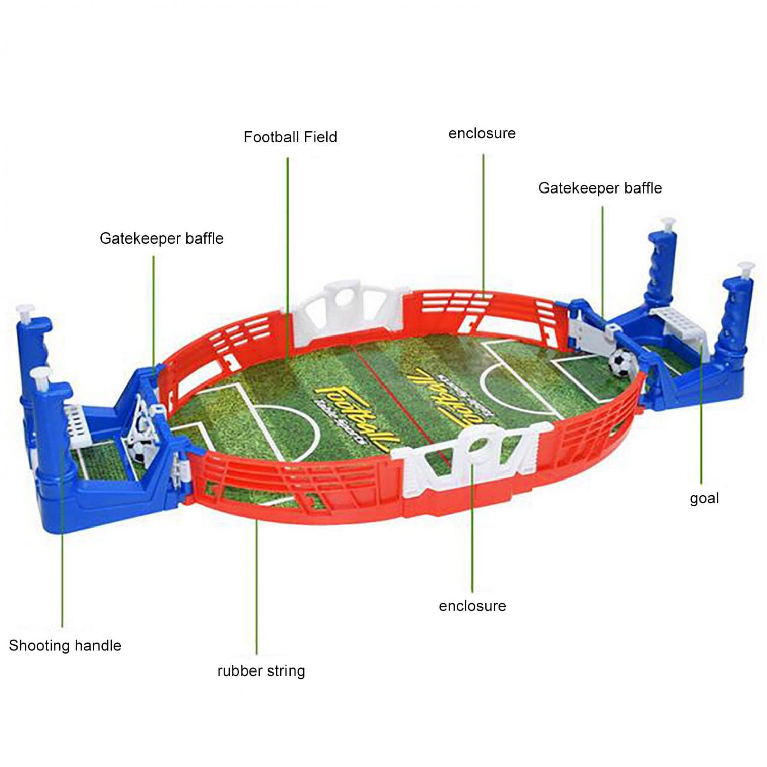 Fooseballs Table Mini Tabletop Soccer Game Tables Foosball Table for Kids Competition Sports Games Mini Football Board Match Game kit LANNAO