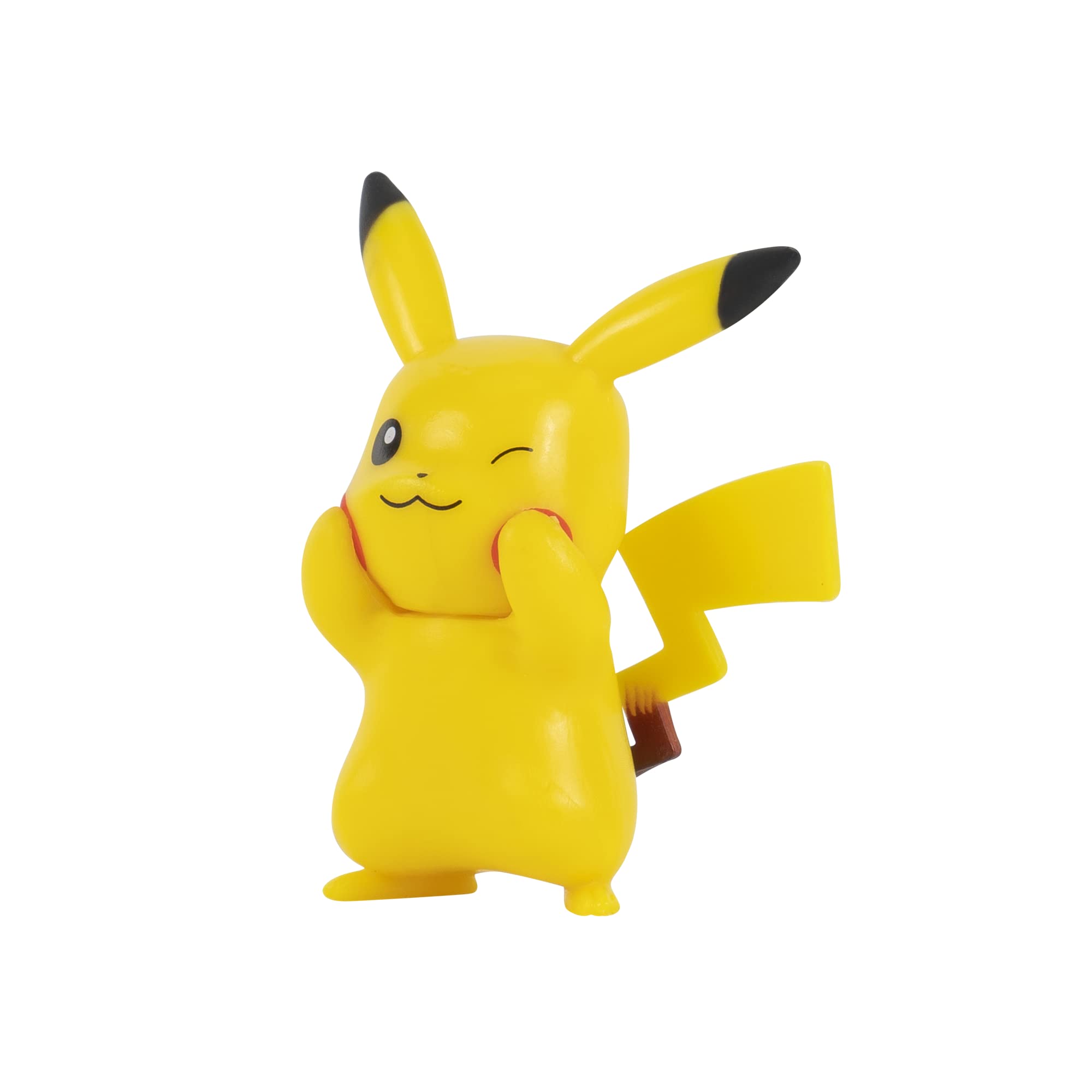 Pokemon PKW0178 3 Pack-Features 2 Pikachu, Wynaut & 3-Inch Leafeon Battle Figures-Authentic Details, Multi