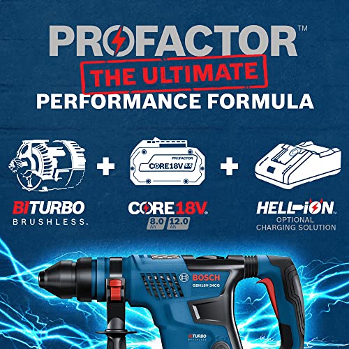 BOSCH GBH18V-34CQN PROFACTOR™ 18V Connected-Ready SDS-plus® Bulldog™ 1-1/4 In. Rotary Hammer (Bare Tool)