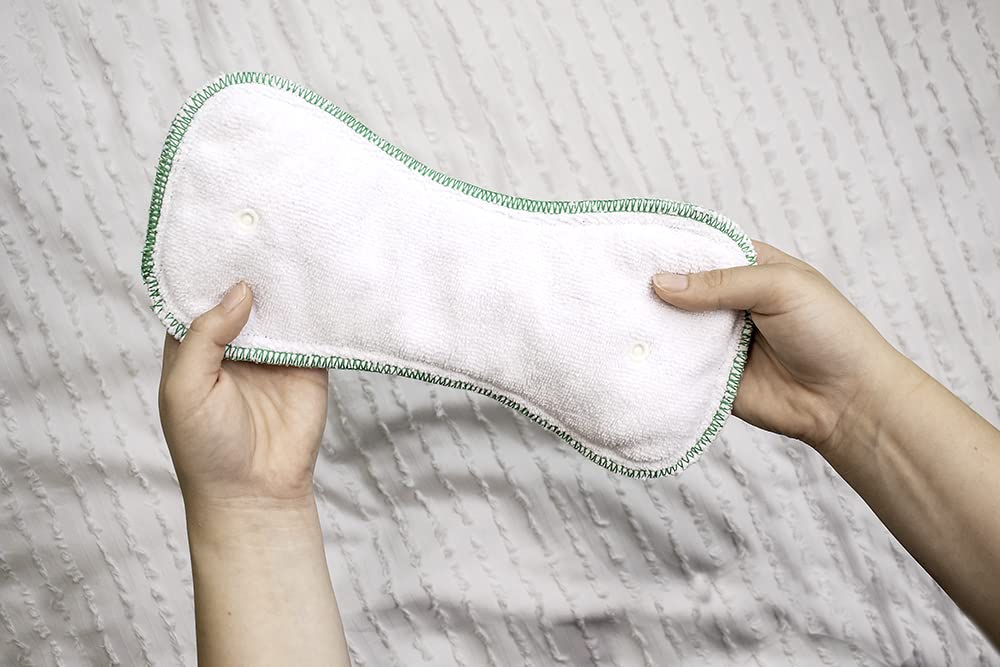 Best Bottom Microfiber Doubler | Lightweight Absorbent 2 Layer Backup with Snaps for Cloth Diaper Inserts | Machine Washable Cloth Diapers for Babies from Birth - 45 Lbs. (3 Pack, Medium)