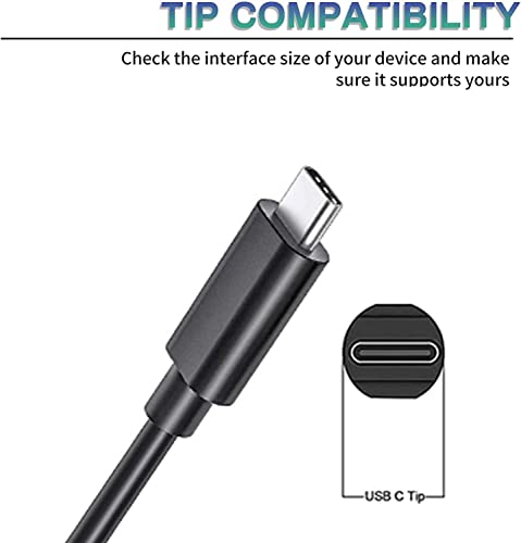 Chromebook Charger 45W Fast USB C Laptop Charger for HP Spectre Lenovo Yoga Thinkpad Acer Dell Latitude Asus Samsung Google Pixel Huawei Matebook Computer Replacement Fits Any Type C Tablets & Phones