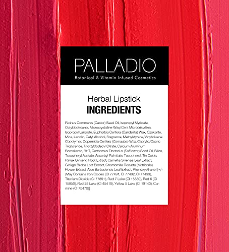 Palladio Herbal Matte Lipstick, Velvet Wine, Creamy and Full Coverage Long Lasting Matte Lipstick