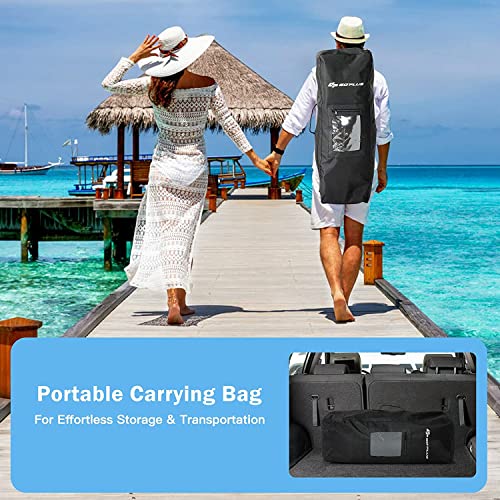 AUGESTER 10‘/10.5‘/11’ Inflatable Lightweight Stand up Paddle Board, Premium Yoga Board W/Durable SUP Accessories, with Fins, Carrying Bag, Non-Slip Deck, Adjustable Paddle & Hand Pump, Wide Stance