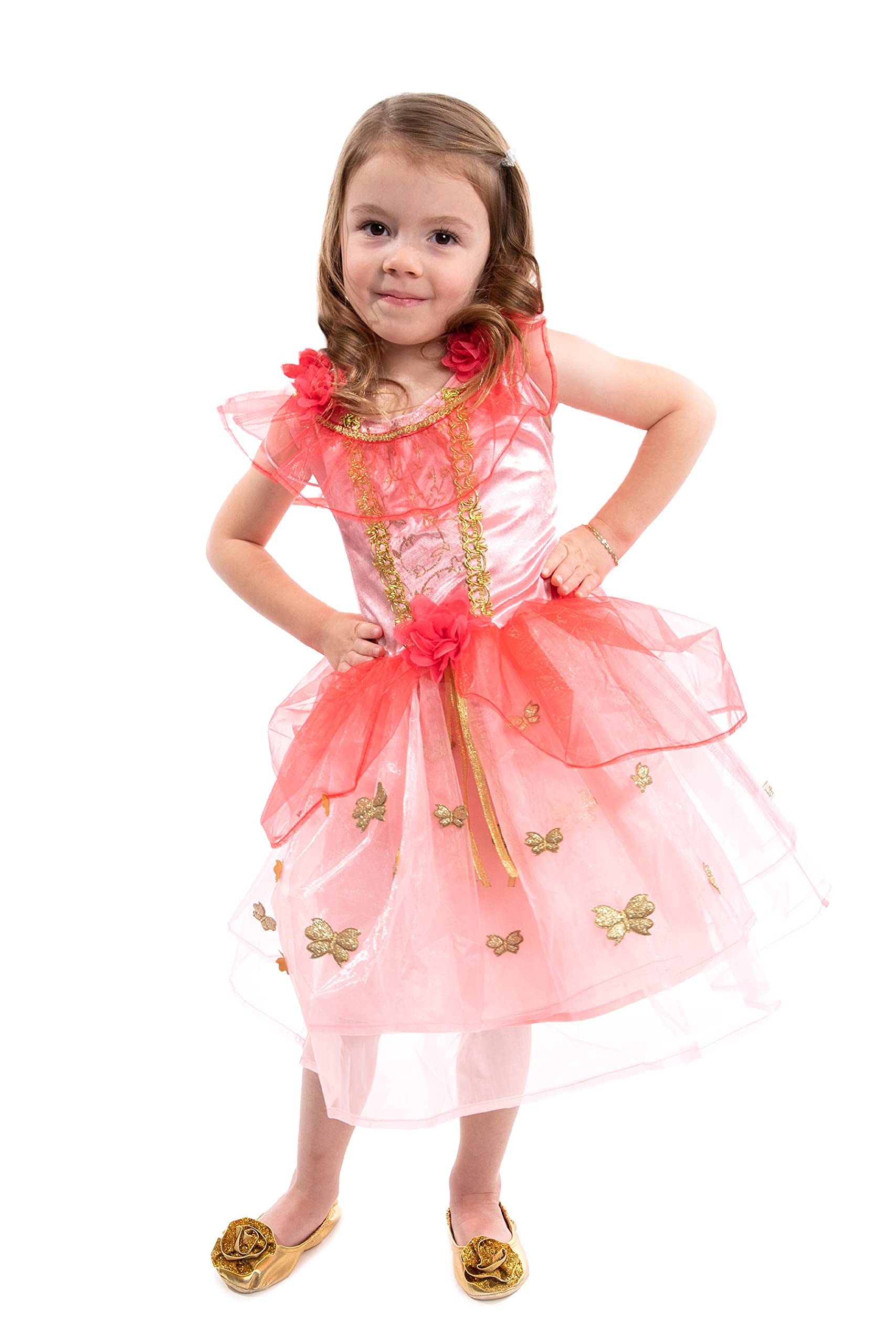 Little Adventures Butterfly Fairy Dress Up Costume (Medium (Age 3-5)) - Machine Washable Child Pretend Play and Party Dress (wings sold separately)