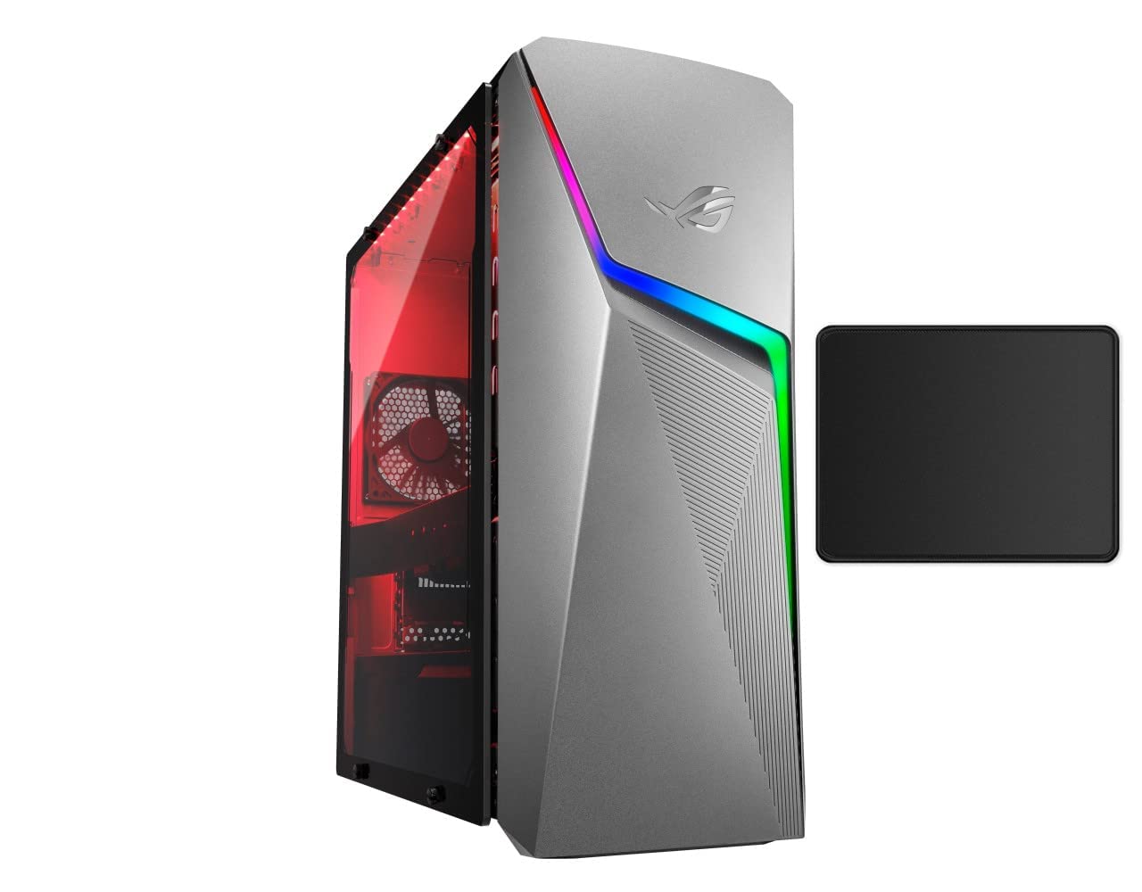ASUS 2022 Newest ROG Premium Gaming Desktop | 11th Gen Intel Core i7-11700F | 32GB RAM | 1TB SSD +2TB HDD | NVIDIA GeForce RTX 3070 | Gray | Windows 10 | with Mouse Pad Bundle