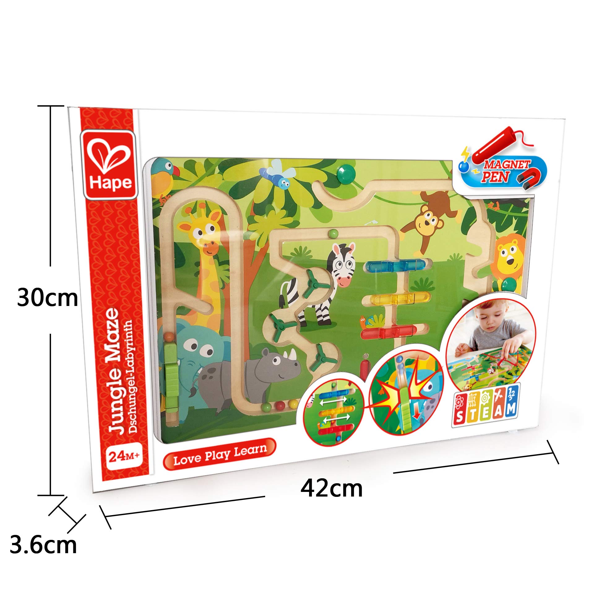 Hape Wooden Jungle Magnetic Maze