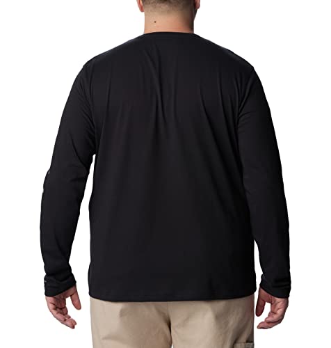 Columbia Men's Thistletown Hills Long Sleeve Logo Tee, Black, Medium