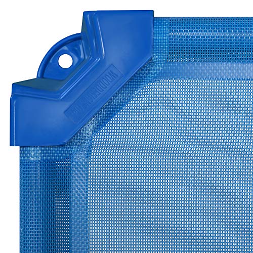Wood Designs Stackable Daycare Cots for Kids, 52", Blue, Ready-to-Assemble, with Cot Sheets, 87820 [Set of 6]