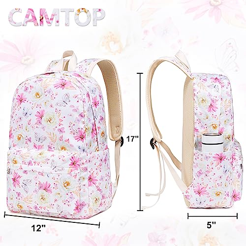 CAMTOP School Backpack for Girls Boys Teens Bookbag Set Tie Dye Kids Backpack 3 In 1,School Bags with Lunch Box Pencil Case