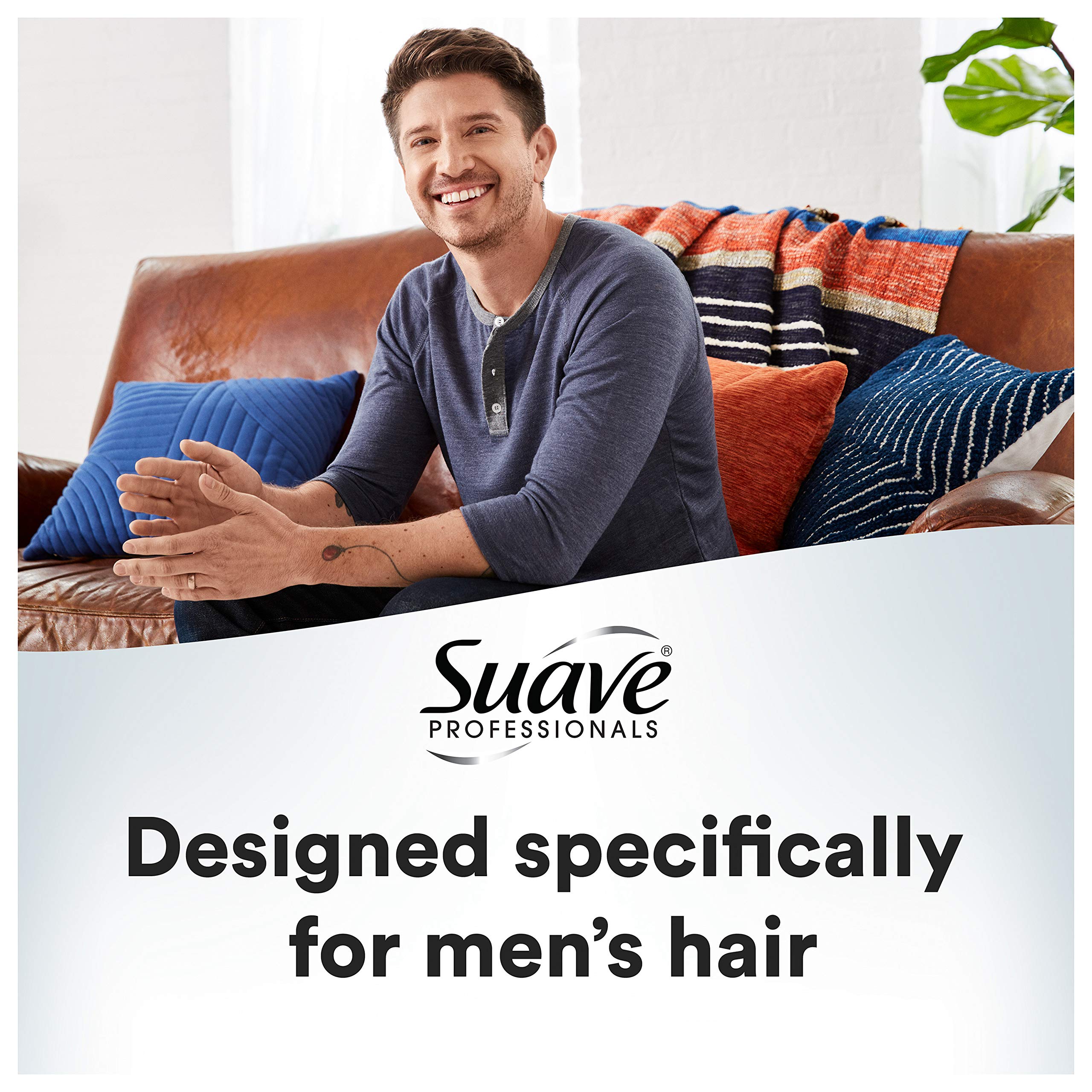 Suave Men Shampoo Ocean Charge 12.6 Oz Pack of 2