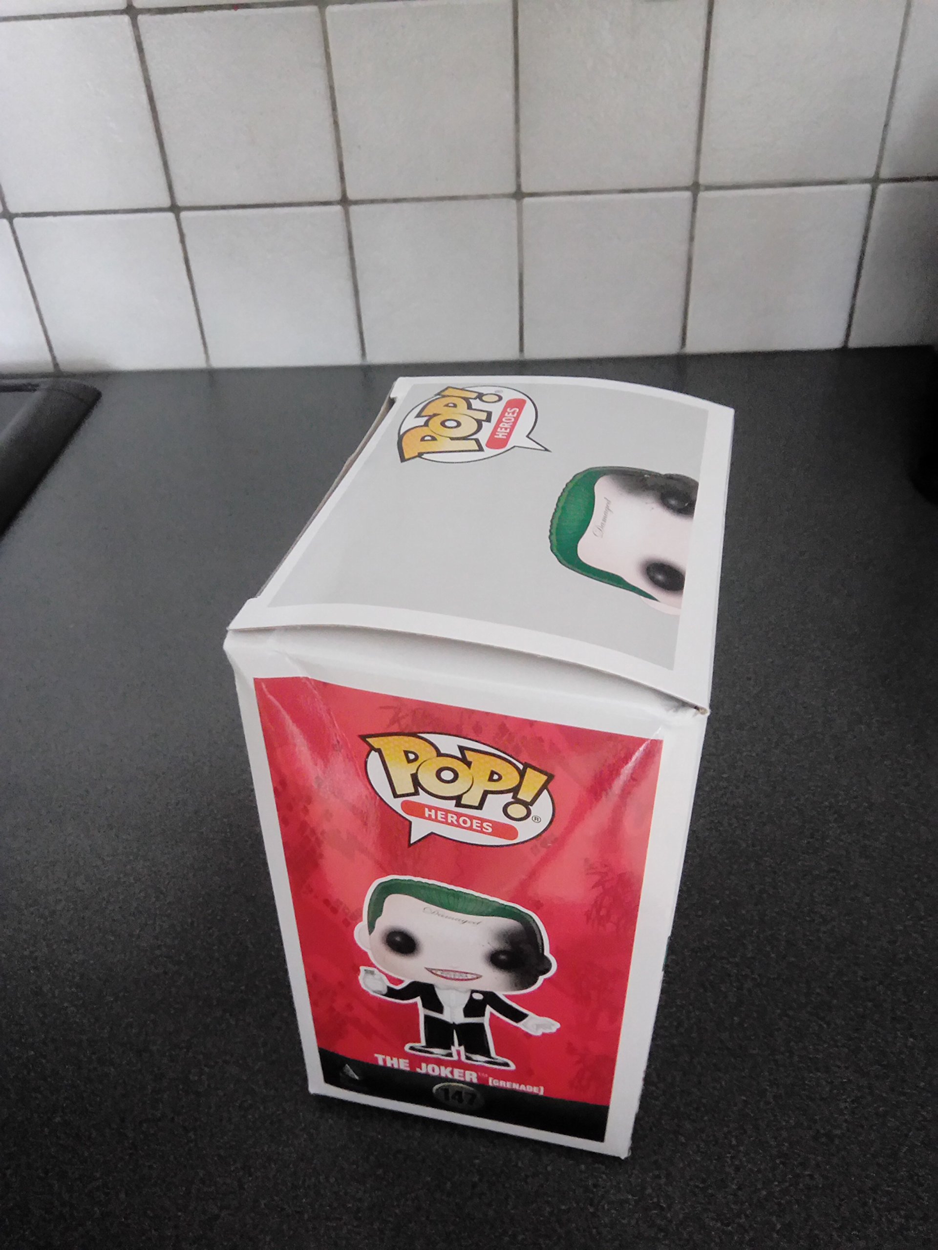 Funko 2016 NYCC Exclusive Pop! Heroes Suicide Squad Joker Grenade #147 Limited Edition
