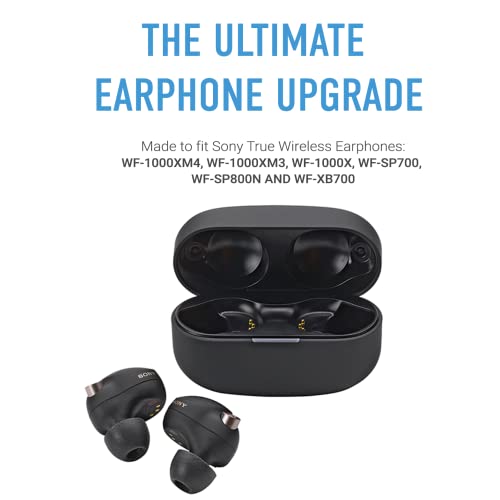 Comply Foam Ear Tips for Sony TrueWireless Earbuds - New Sony XM5, WF-1000XM5, WF-1000XM4, WF-1000XM3, WF-XB700, Ultimate Comfort | Unshakeable Fit | Medium, 3 Pairs