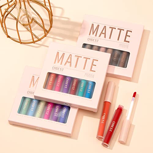 BestLand 8 Colors Liquid Matte Eyeshadow Set Nude Green Blue Red Purple Smokey Eyeshadow Cream Eyeshadow Primer Waterproof Quick Drying Eye Brightener Highlighter Blusher Eye Shadow Makeup (Color B)