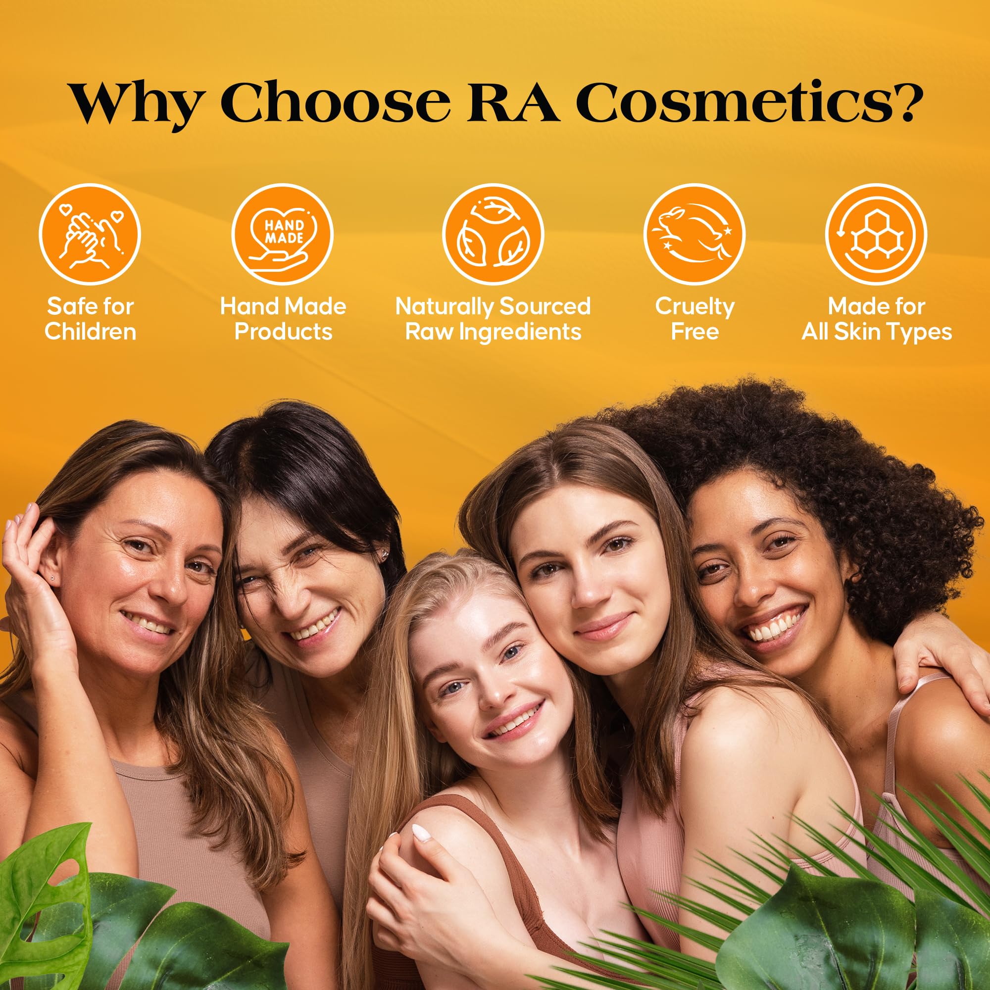 RA Cosmetic's 100% Natural Unrefined Yellow Shea Butter – Pure African Luxury for Skin & Hair - Sourced from Ghana - 16oz Jar