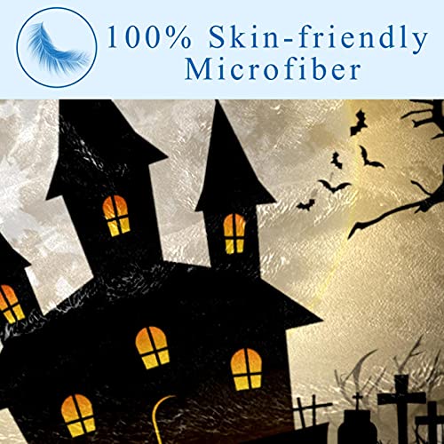Creepy Halloween Prints Soft Warm Cozy Blanket Throw for Bed Couch Sofa Picnic Camping Beach, 150×100cm