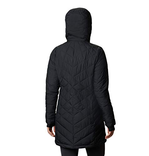 Columbia Women's Heavenly Long Hooded Jacket, Black, Medium