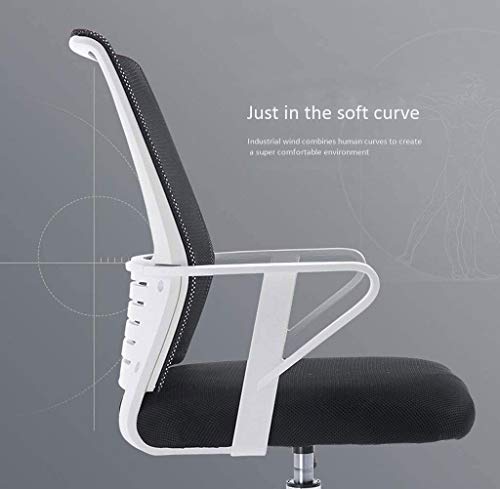 BZLSFHZ Ergonomic Office Desk Chair Mesh Swivel Computer Task Chair Mid Back Computer Chair Home Chair Student Chair Writing Chair Office Chair (Color : A)