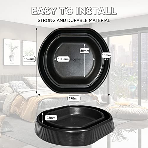 Bed Bug Interceptors | Bed Bug Interceptor Traps | Insect Trap, Monitor, and Detector for Bed Legs (Black-8 pcs)