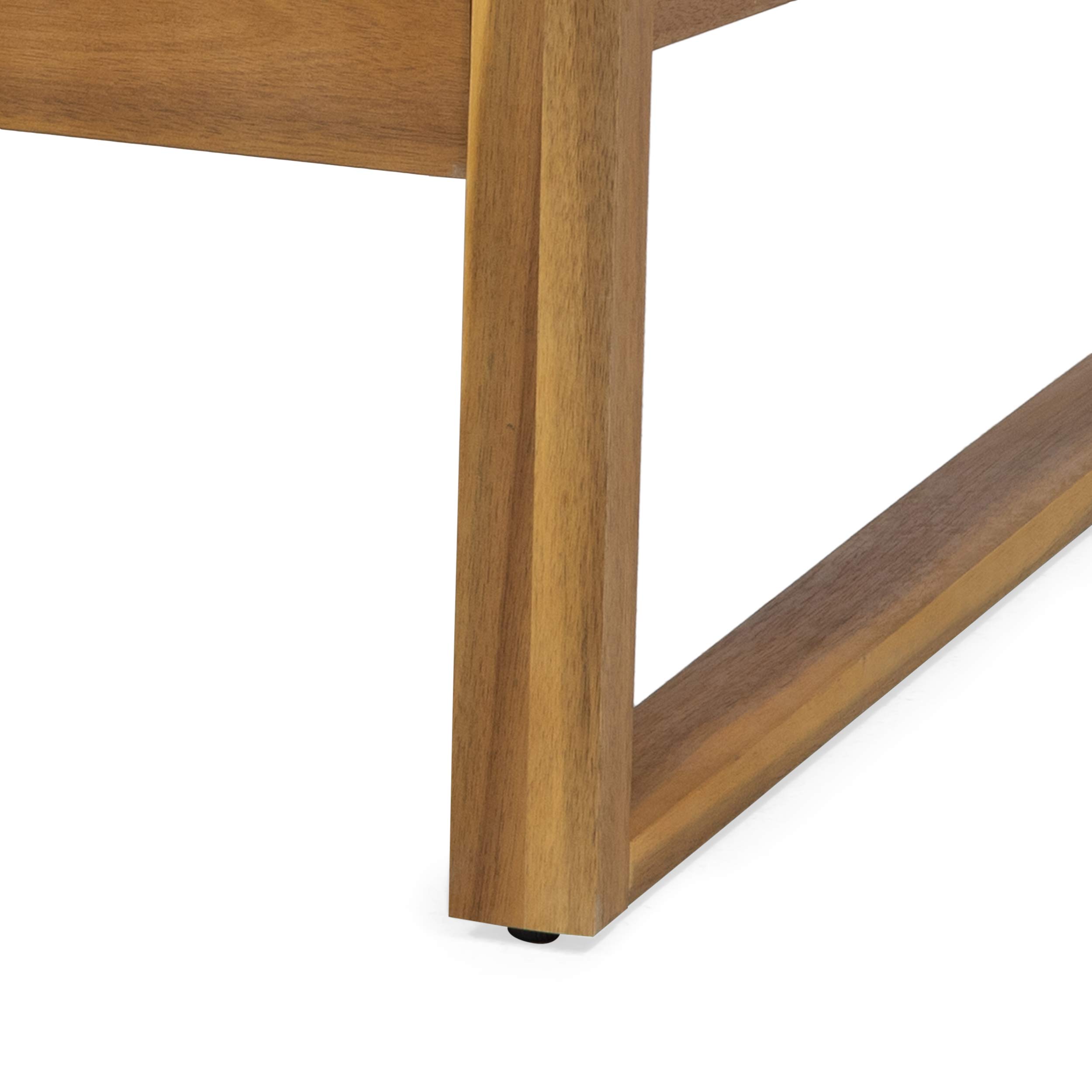Christopher Knight Home Adolph Outdoor Acacia Wood Club Chairs with Water Resistant Cushions, Teak and Beige