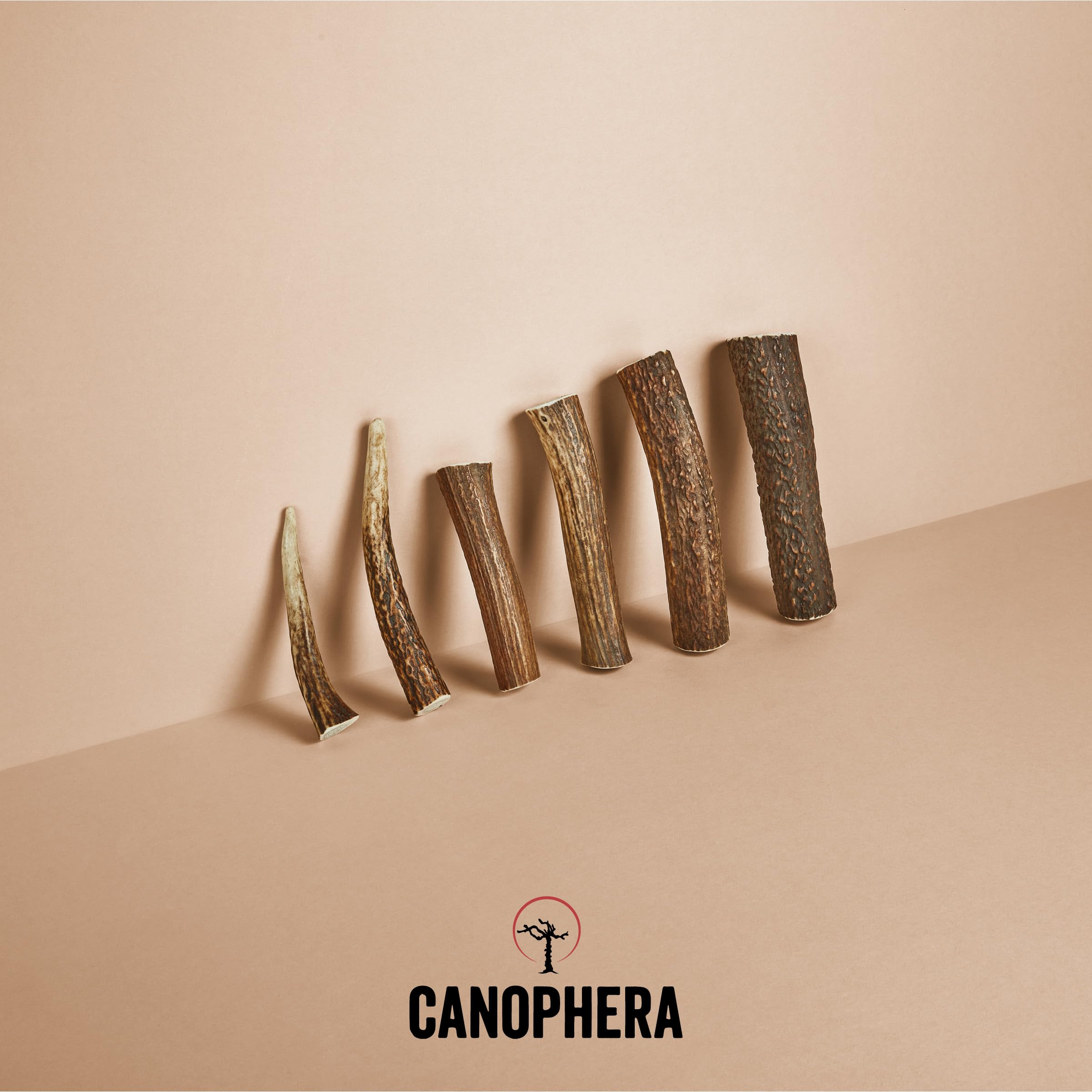 Canophera All-Natural Split Red Deer Antlers – Long-Lasting, Sustainably Sourced Dog Chews – Available in 5 Sizes, Odor-Free, Supports Dental Health – Ideal for Power Chewers - Xtra Small