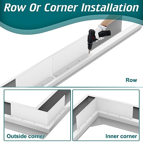 Daisypower 8 Pack Gutter Valley Splash Guards,Rainwater Roof Rain Diverter Downspout Gutter Guards for House Shingle Straight Roofs Corner,10 Inch Each