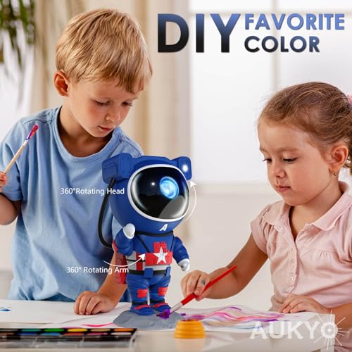 AUKYO Astronaut Galaxy Projector - Star Projector, Remote Control Spaceman Night Light with Timer, for Gaming Room, Gift for Kids Adults for Bedroom, Christmas, Birthdays, Valentine's Day