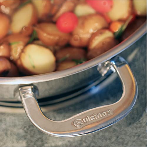 Cuisinox Super Elite Stainless Steel Covered Dutch Oven, 9.5" - 6.2 Quarts
