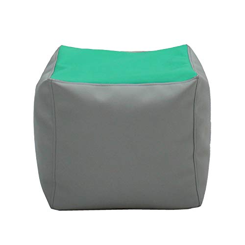 Factory Direct Partners 13043-CT SoftScape 14" Square Bean Bag Poufs for Kids (2-Piece Set) - Contemporary