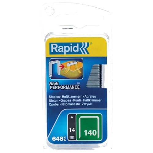Rapid High Performance Staples, Diverging Points, No.140, Leg Length 14 mm, 40109576-648 Pieces