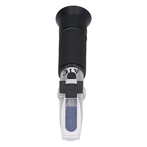 Brix Meter Refractometer, Aluminum Alloy ABS Rubber High Accuracy Sugar Refractometer Tester ATC 0β32% for Kitchen