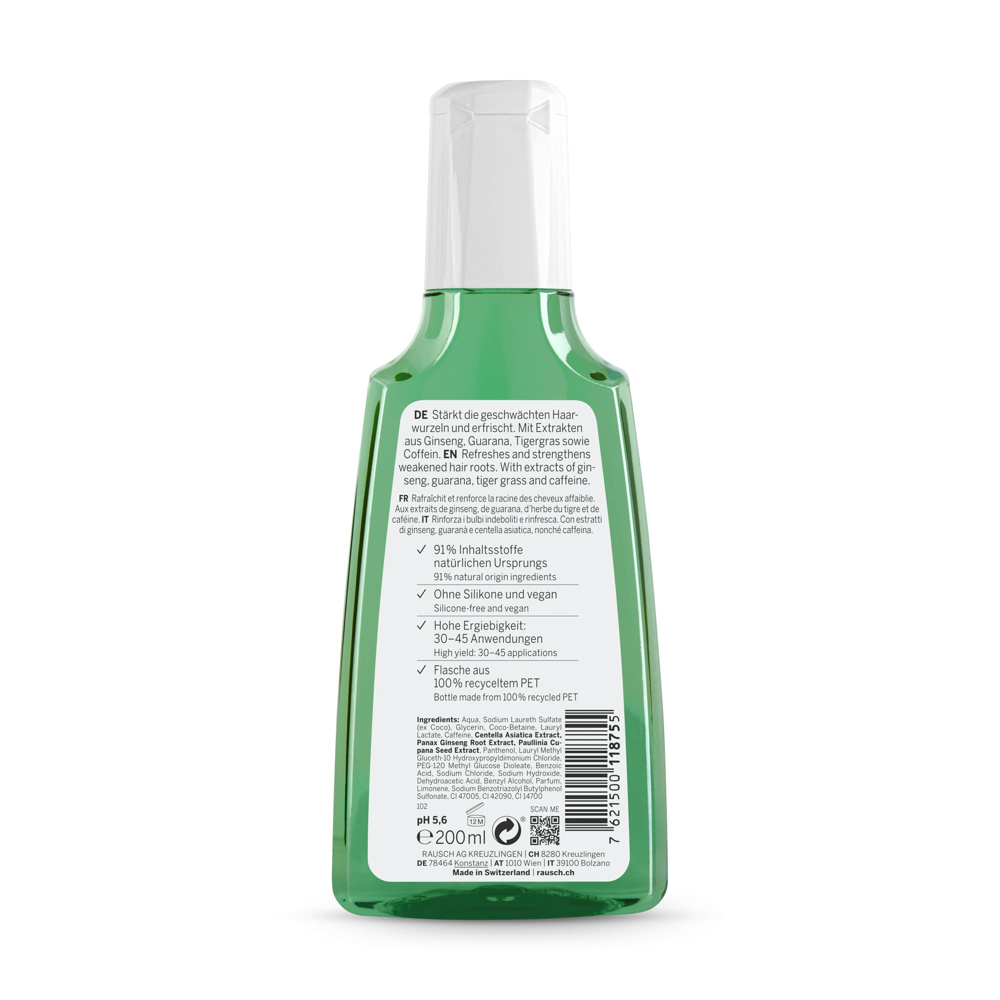 RAUSCH Ginseng Caffeine Shampoo 200 ml