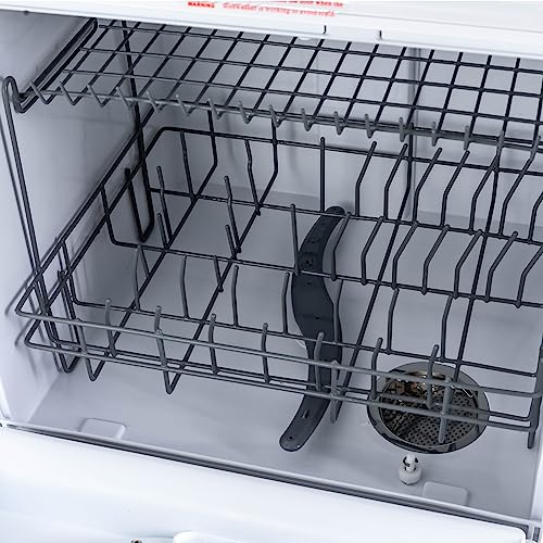 Countertop Dishwasher, Portable Dishwasher with 7L Built-in Water Tank, No Hookup Needed, 5 Programs, 360° Dual Spray, Air-Dry Function, Mini Dishwasher for RV& Apartment,Tank White