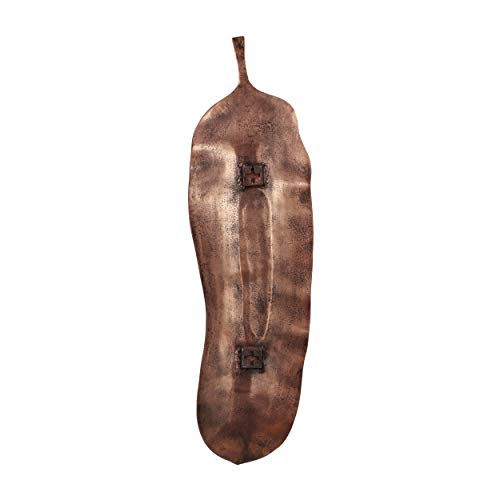 Christopher Knight Home Lyerly Large Leaf Wall Decor, Raw Copper