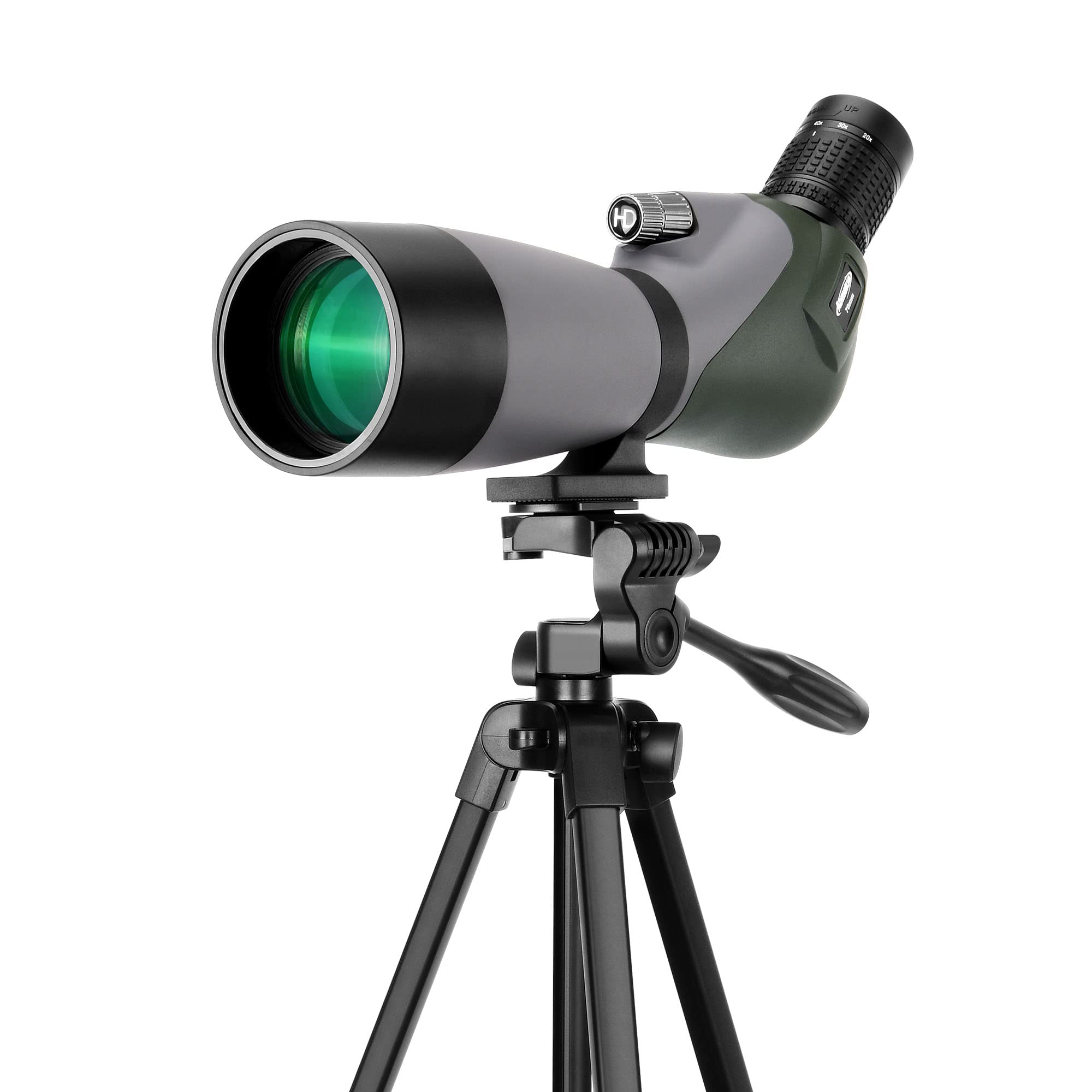 AOMEKIE Spotting Scope with Tripod Phone Adapter HD Dual Focus Long Range Spotting Scope for Target Shooting Waterproof Fogproof for Bird Watching Archery with Carrying Bag