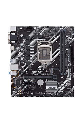 ASUS Prime H410M-A/CSM LGA1200 (Intel® 10th Gen) Micro-ATX Commercial Motherboard (M.2 Support, HDMI, D-Sub, DVI, USB 3.2 Gen 1, COM Header, TPM Header and ASUS Control Center Express)