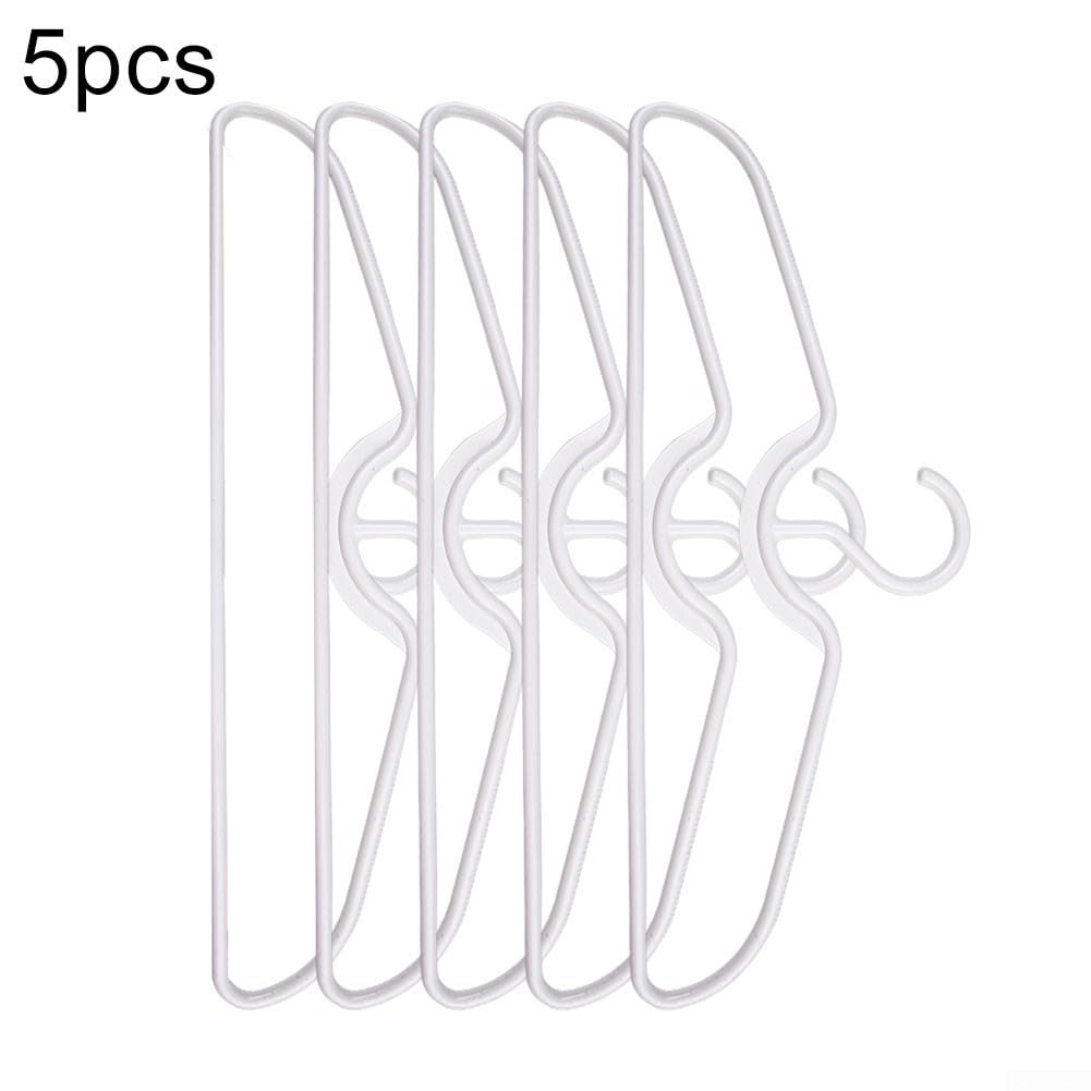 Clothes Hangers Short Neck Design Plastic Hangers Non-slip Short Neck Hanger for Jackets Pants Shirts(20pcs)