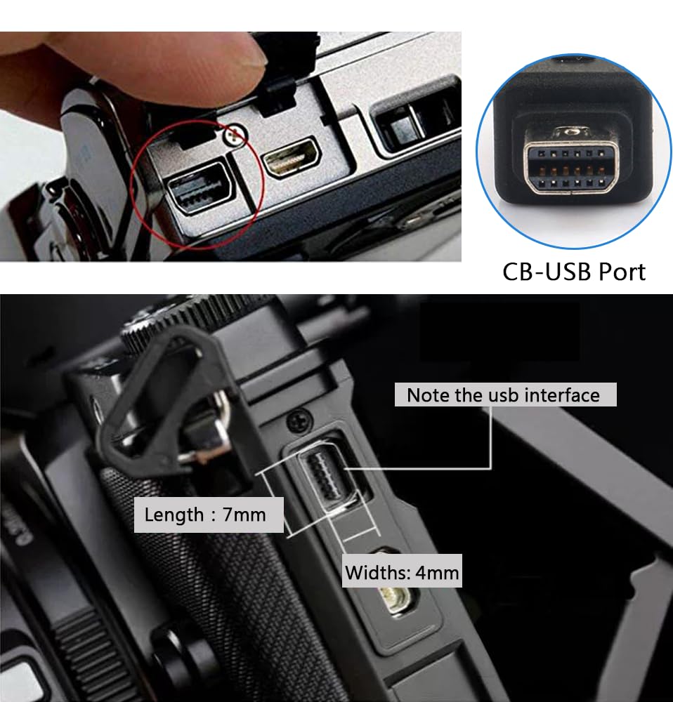 USB Camera Data/Charge Cable Cord Replacement CB-USB5/USB6/USB8 Battery Charger for Olympus TG Series TG 830 TG860 TG-2, TG-310, TG-320, TG-610,
C-170 C-180 C-480 C-500,Pen-E Series,Traveller Series