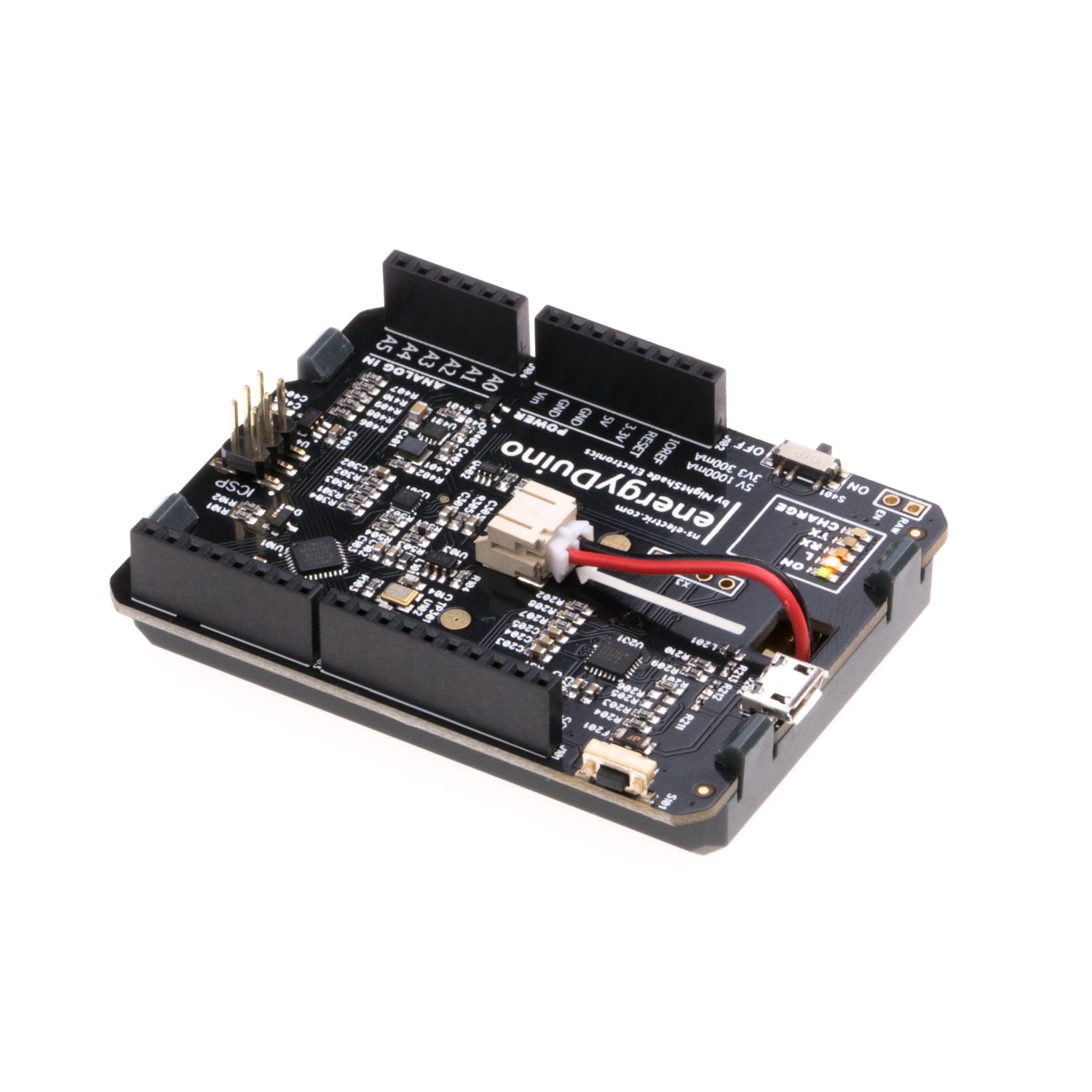 energyDuino β ATmega328P Uno Board with Rechargeable Battery - Compatible with Arduino IDE