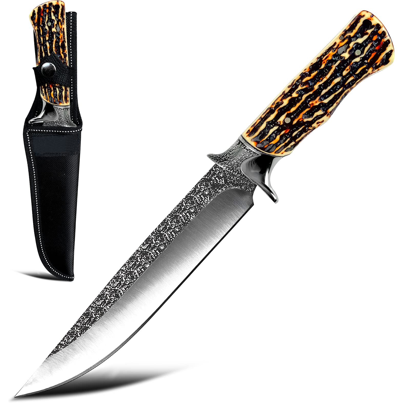 AULAKNIV Sturdy 12 inch Fixed Blade full tang knife Tactical Hunting Knives Knife Outdoor Essential Camping Survival Knifes