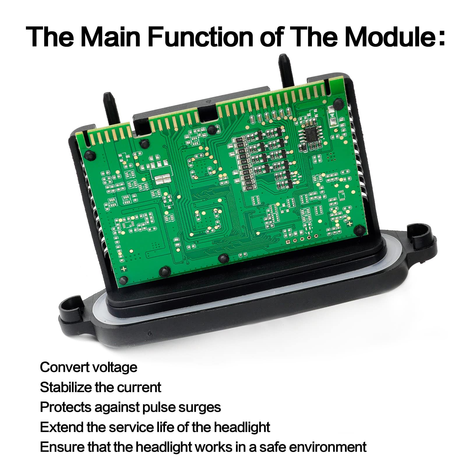 Aumzong TMS Headlamp Control Module,Adaptive Xenon Headlamp Control Module Unit,Compatible With BMW 5 Series 528i 535i 550i F07 F10 F11 Replace#OE 63117316217