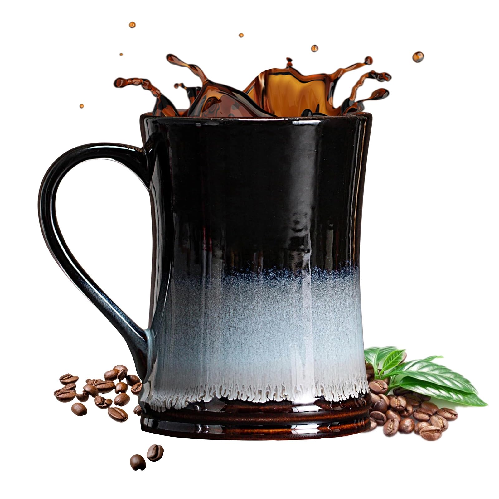 Coffee Mug,Coffee Cups Ceramic 18.5oz Kiln Glazed Large Coffee Mug Dishwasher and Microwave Safe Coffee Mug. (Blue)