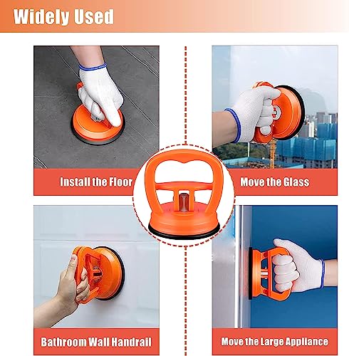 Car Dent Puller,Dent Removal Kit,2 Pack Car Dent Puller Kit Handle Lifter,Powerful Car Dent Remover,Suction Cup Dent Puller and Paintless Dent Repair Kit for Car Body Dent,Glass,Tiles and Mirror