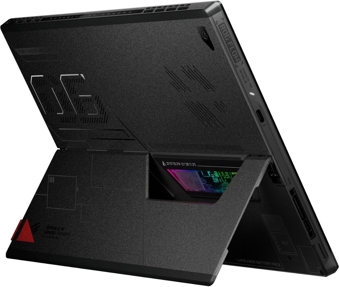 asus ROG Gaming Tablet, 13.4'' WUXGA Touchscreen, 2-in-1 Design, NVIDIA GeForce RTX 3050 Ti, Intel Core i9-12900H, 16GB RAM, 1TB SSD, Dual Camera, Backlit KB, Win11, Black, W/GaLiMu
