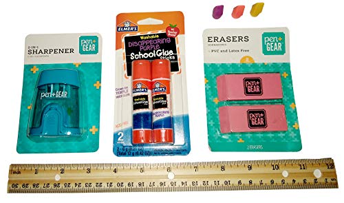 Welcome Back to School Essentials Supply Bundle Grades K-8 | Motivational Theme Coloring Inserts | 35+ Piece School Supplies Bulk For Girls and Boys Bundle
