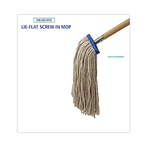 Boardwalk BWK716CCT 16 oz. Cut-End Lie-Flat Cotton Wet Mop Head - White (12/Carton)