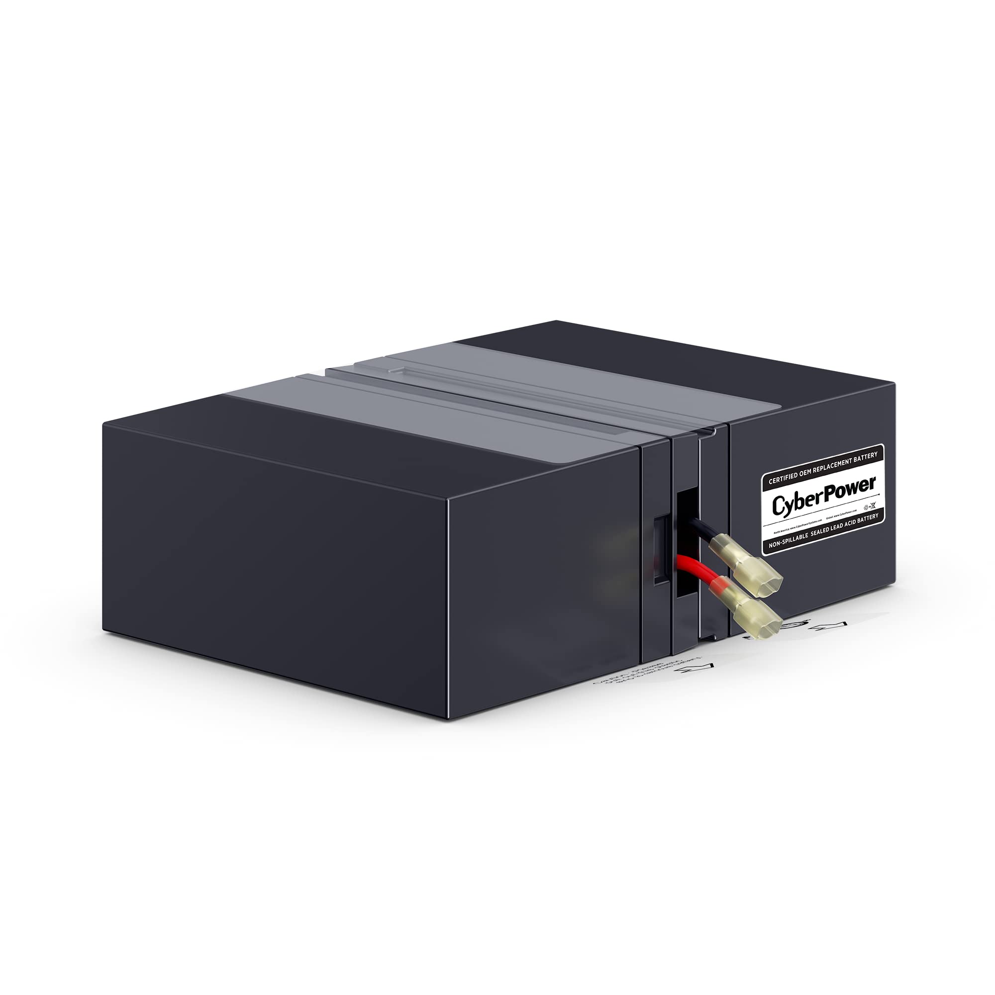 CyberPower RB1270X2 UPS Replacement Battery Cartridge, Maintenance-Free, User Installable, 12V/7Ah