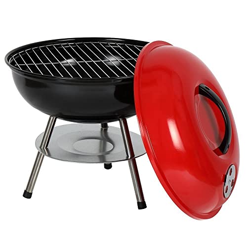 Christmas gift Portable Enamel Charcoal Grill Burner 14-In Outdoor Camping Bbq Cooking