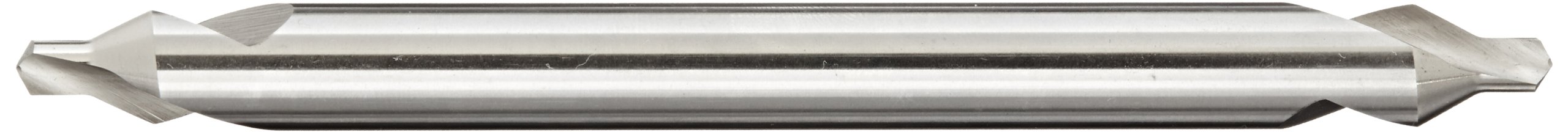 YG-1 D1C90 High Speed Steel Long Length Center Drill Bit, Uncoated (Bright), Slow Spiral, 60 Degree, 3/64" Diameter x 3" Length (Pack of 1)
